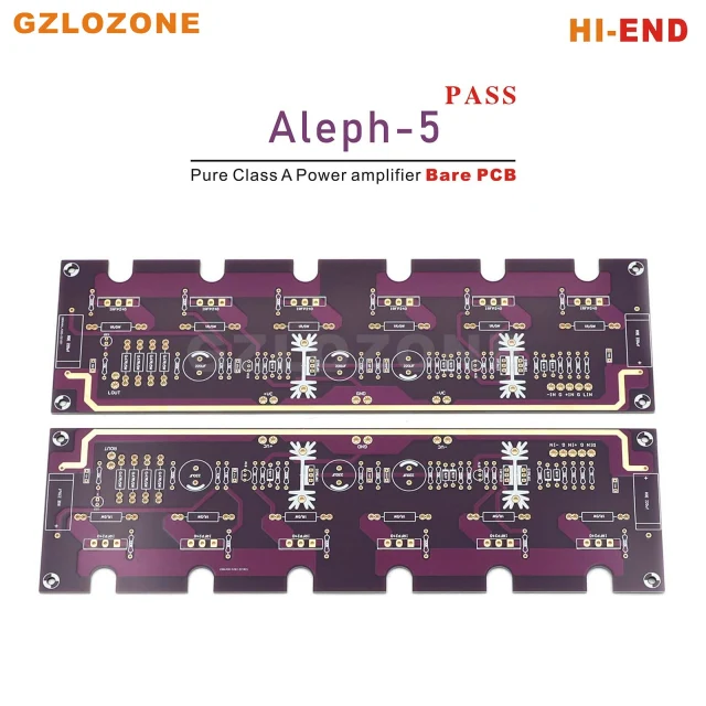 2CH HI-END Purple Gold PASS Aleph-5 FET A5 Pure Class A Power Amplifier ...