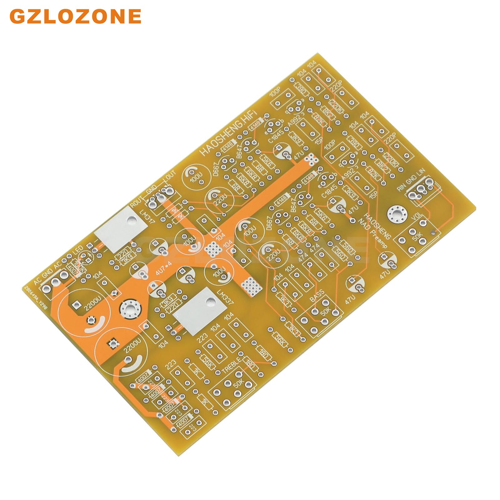 D3020 TREBLE and BASS Single-ended Class A Preamplifier Base On NAD3020 ...