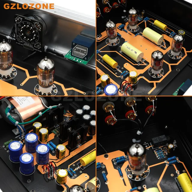 HI-END Stereo ECC82 Vacuum Tube Preamplifier Base On U.S Rogue99 Preamp