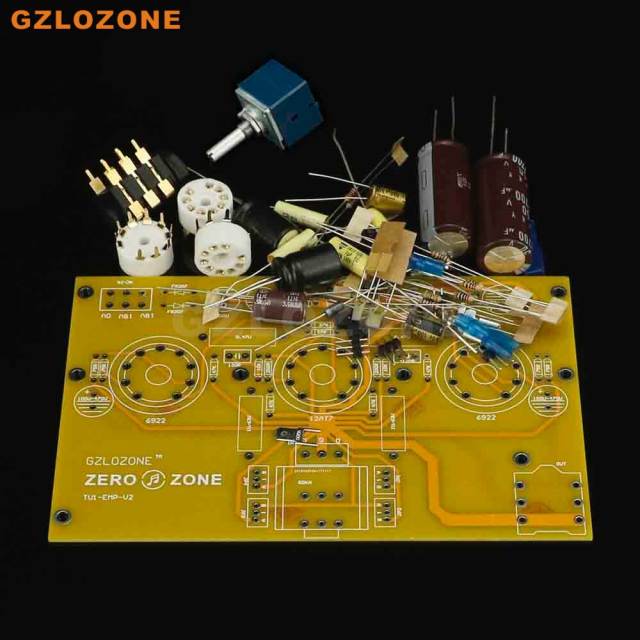 TU1-EMP V2 6922+12AT7 Tube Headphone Amplifier PCB/DIY Kit/Finished ...