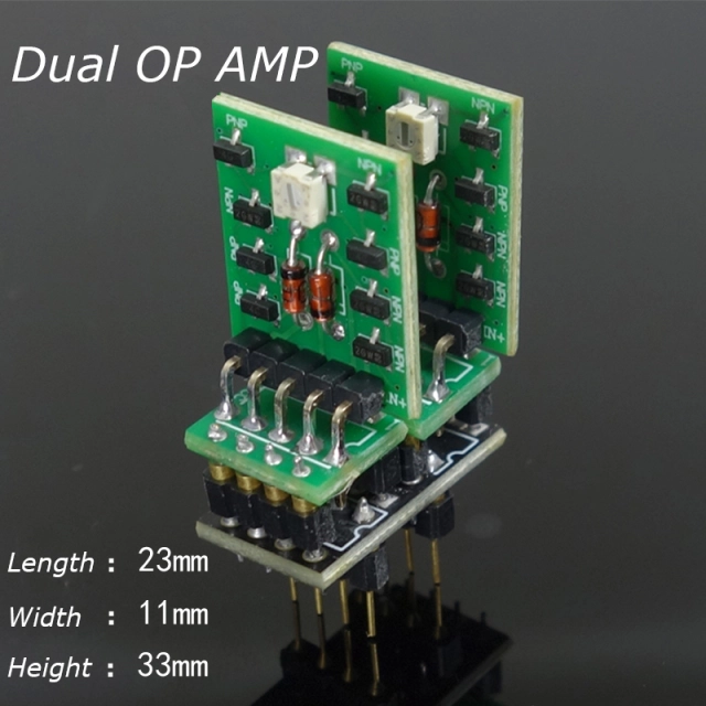 Discrete Dual Op Amp Fully Symmetrical Fully Complementary Circuit Compatible with the OPA2604 ...