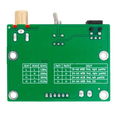 DIR9001 Coaxial Optical Fiber Receiver SPDIF to I2S Output 24bit 96khz for DAC