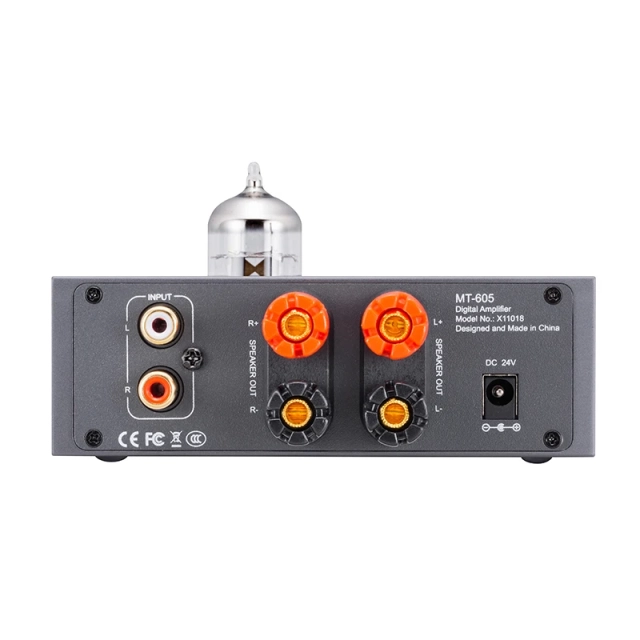 MT-605 Digital Power Amplifier with 12AU7 Tube for Hifi Audio Headphone