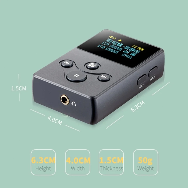 Hi-Res Lossless Portable Music Player DSD128 24Bit 192Khz 128GB OLED ...