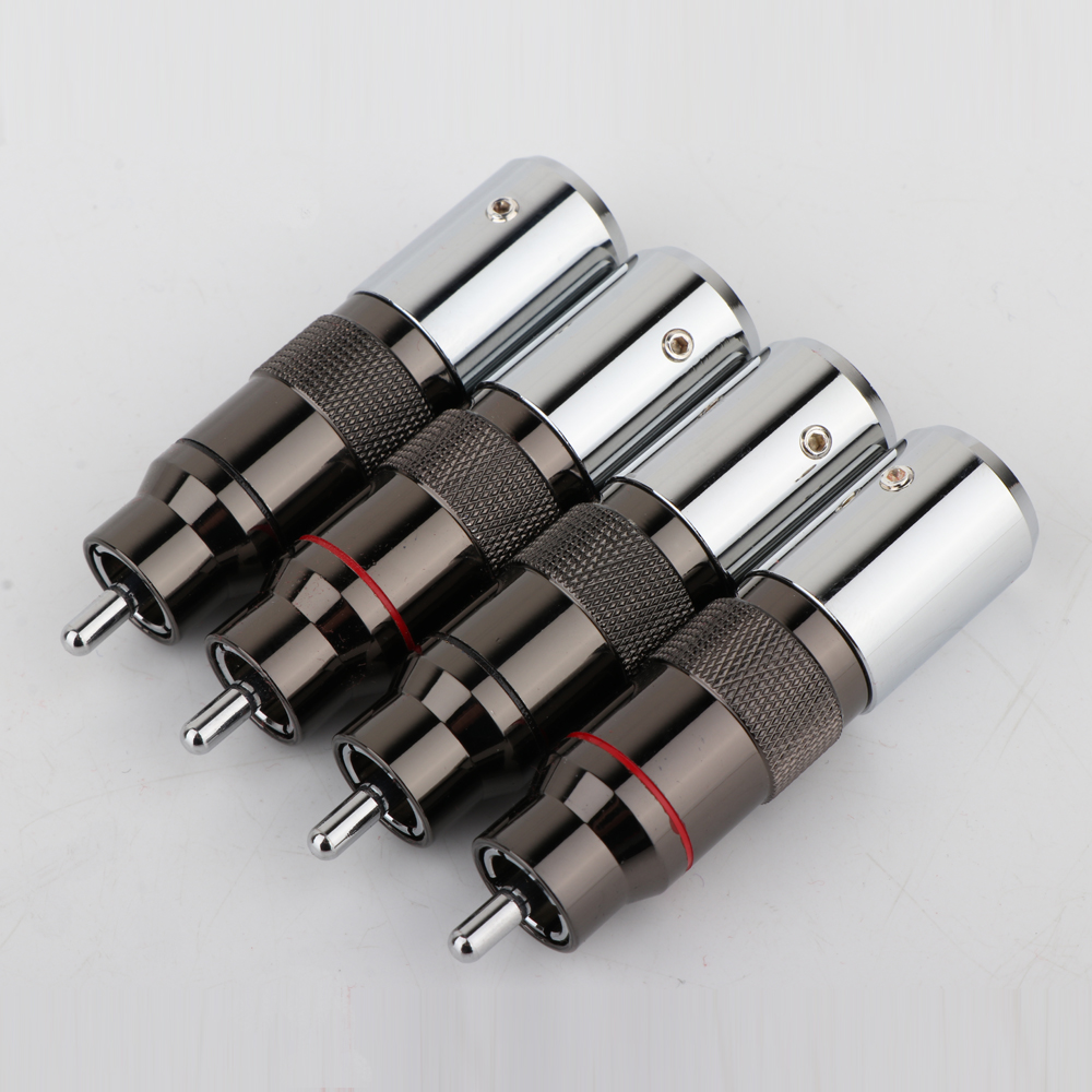 Preffair R1753 RCA Plug HiFi Audio Cable Terminal Audio DIY Signal ...