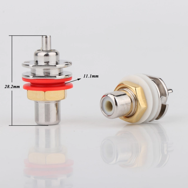 CARDAS Rhodium-plated RCA Female Jack Terminal Plug Socket for HIFI ...