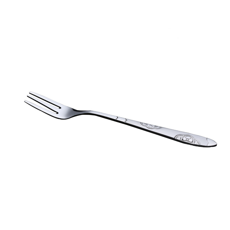 Stainless steel afternoon tea fork custom unique design 410 stainless ...