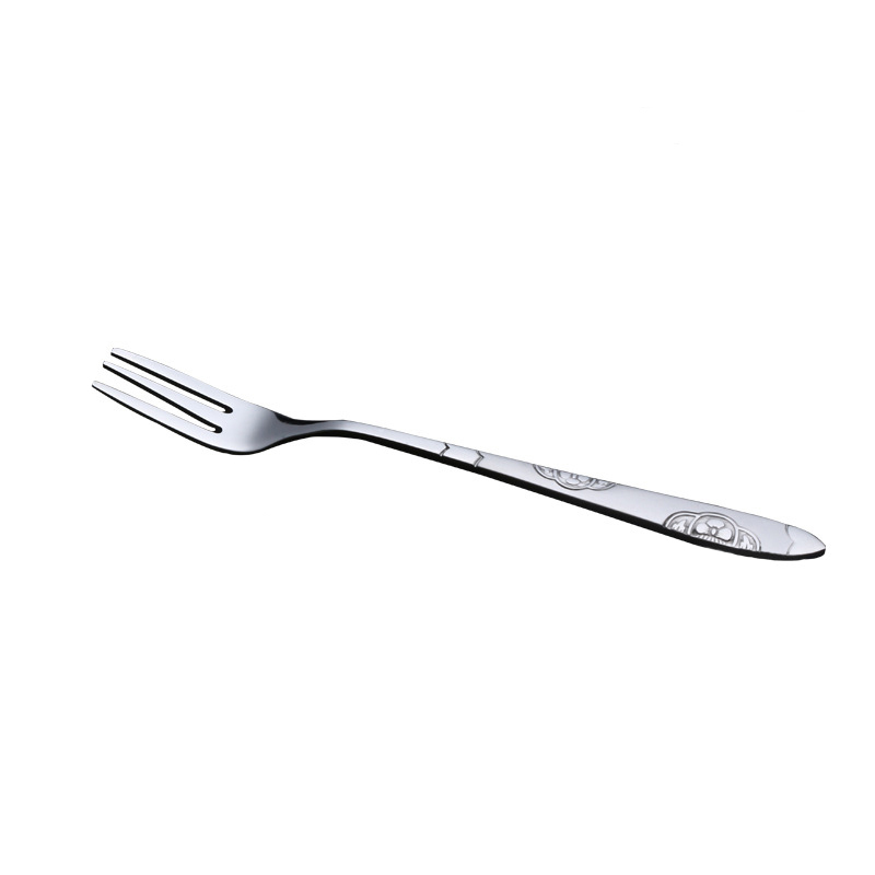 Stainless steel afternoon tea fork custom unique design 410 stainless ...