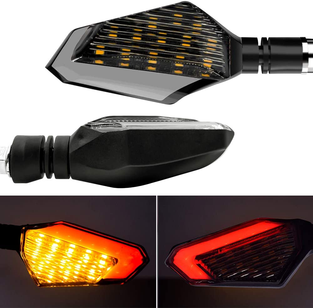 Motorcycle Led Turn Signal Lights Blinkers Front Rear Indicators 12V ...