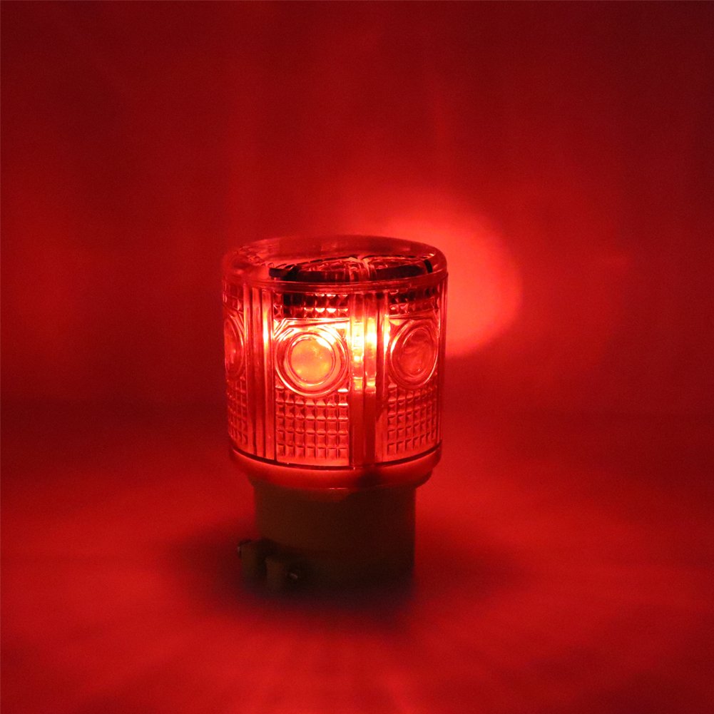 Solar Strobe Warning Light Strong Magnetic Base Flashing Super Bright ...
