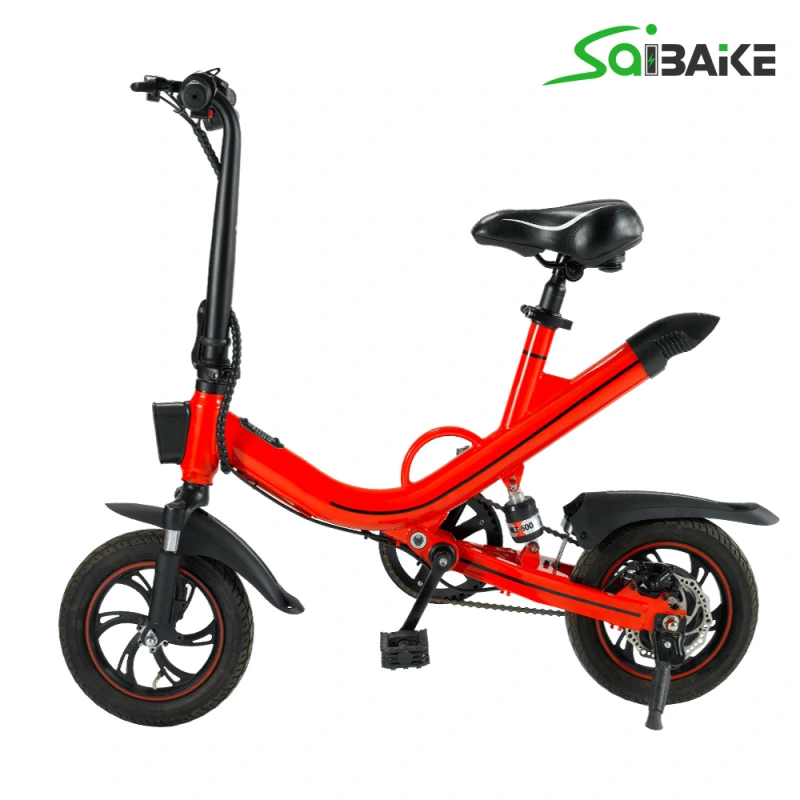 SA-V1 E-bike 12" Folding Electric Bike,350W Motor Max Speed 25km/h ...