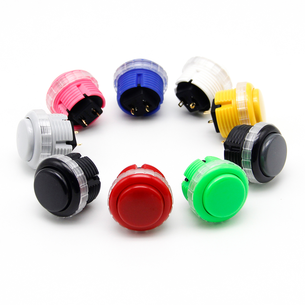 QANBA Gravity LX 30mm Clear Arcade buttons