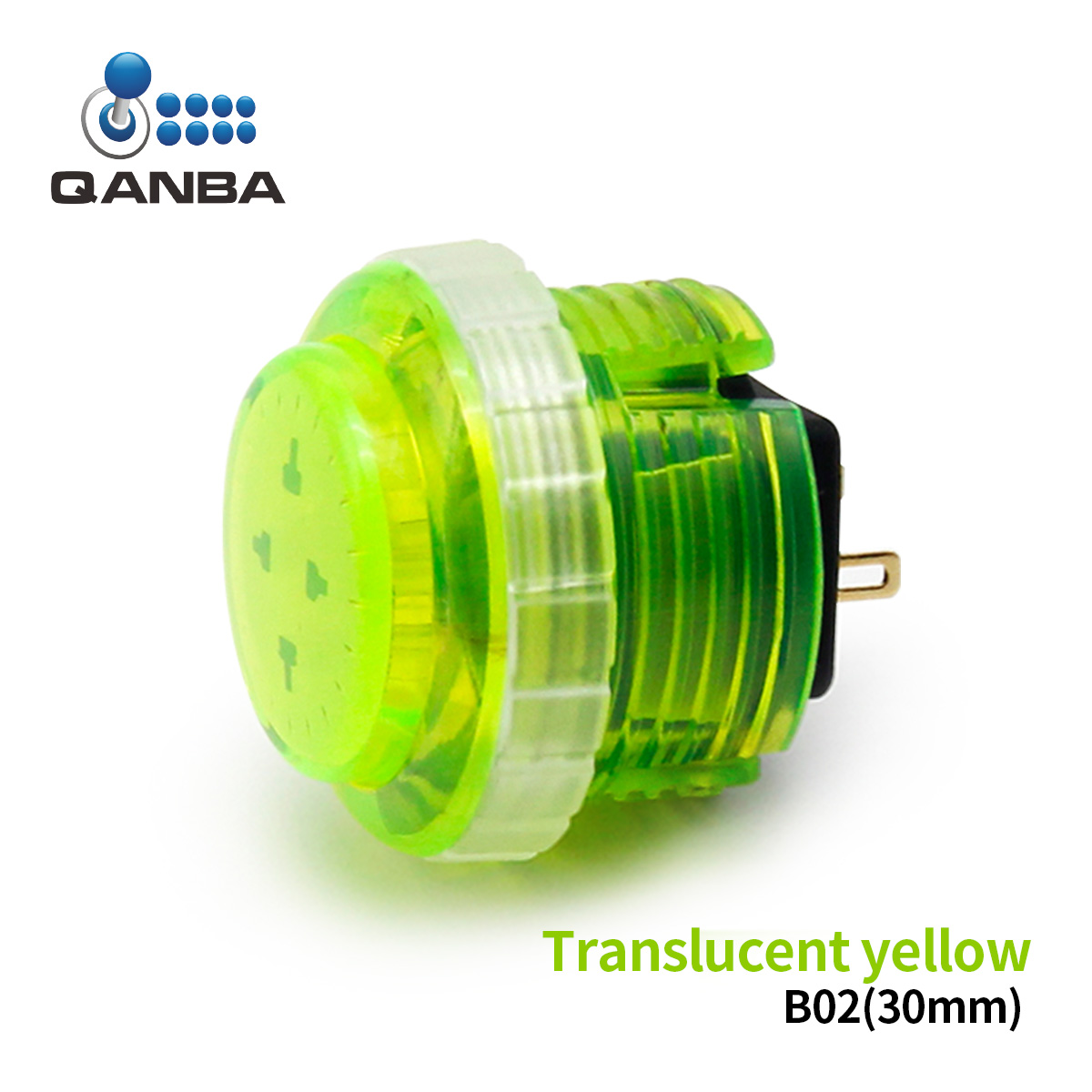 QANBA Gravity LX 30mm Clear Arcade buttons