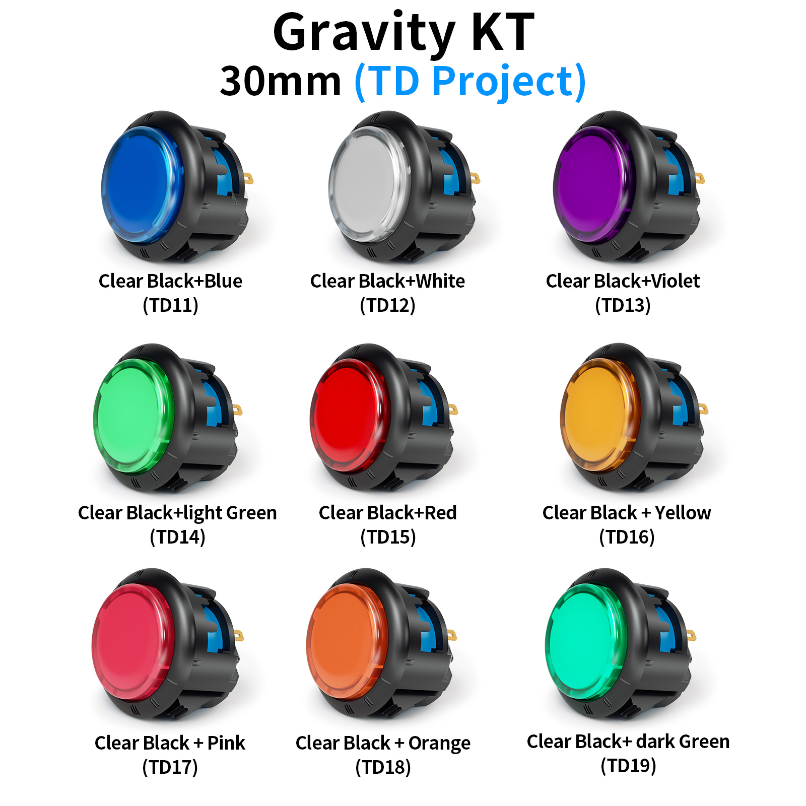 Qanba Gravity KT Arcade buttons