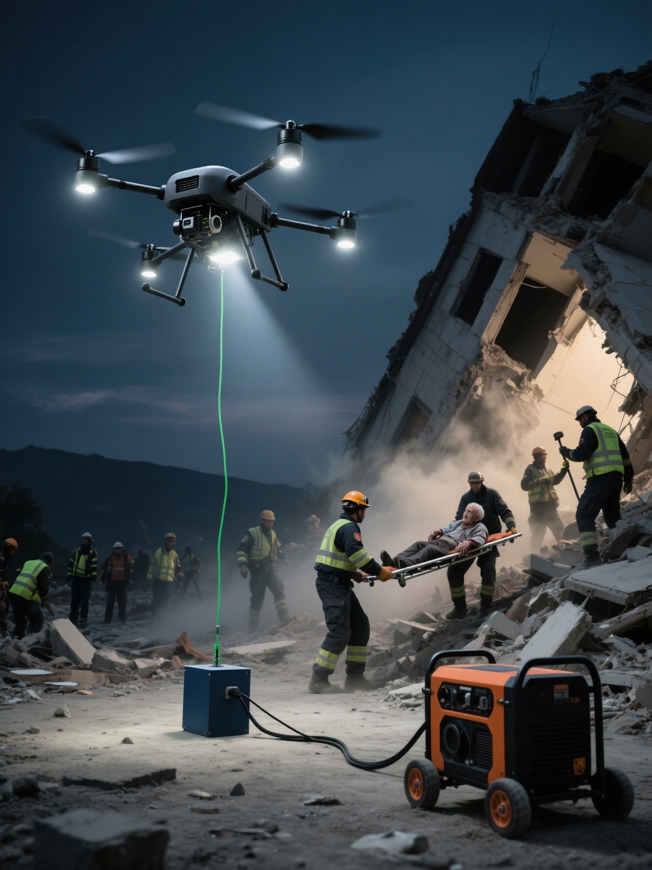 The Light of Hope Under the Nightfall - Rescue Artifact! A 100 meter ...