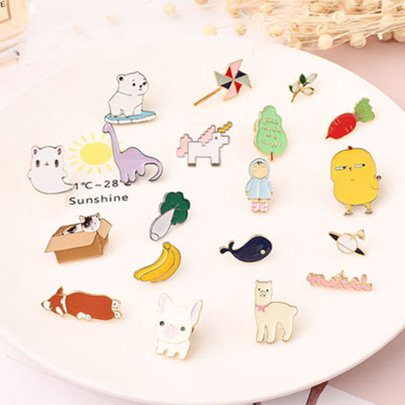 Rabbit Pinwheel Brooch Female Cute Anime Badge Cartoon Badge Pins ...