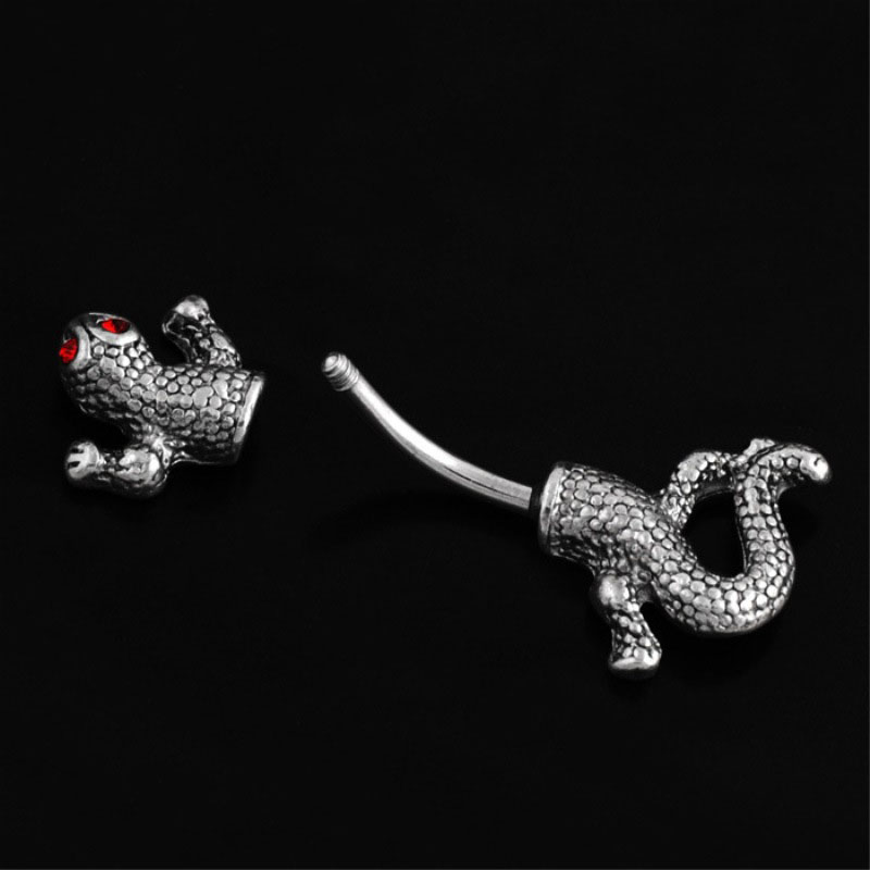 Lizard Gecko Belly Button Ring Navel Ring Navel Clasp Piercing Body ...