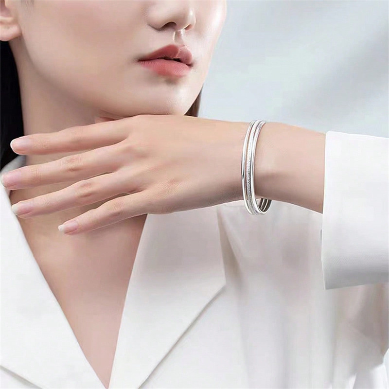 Plain Ring Solid Opening Bracelet Wholesalers