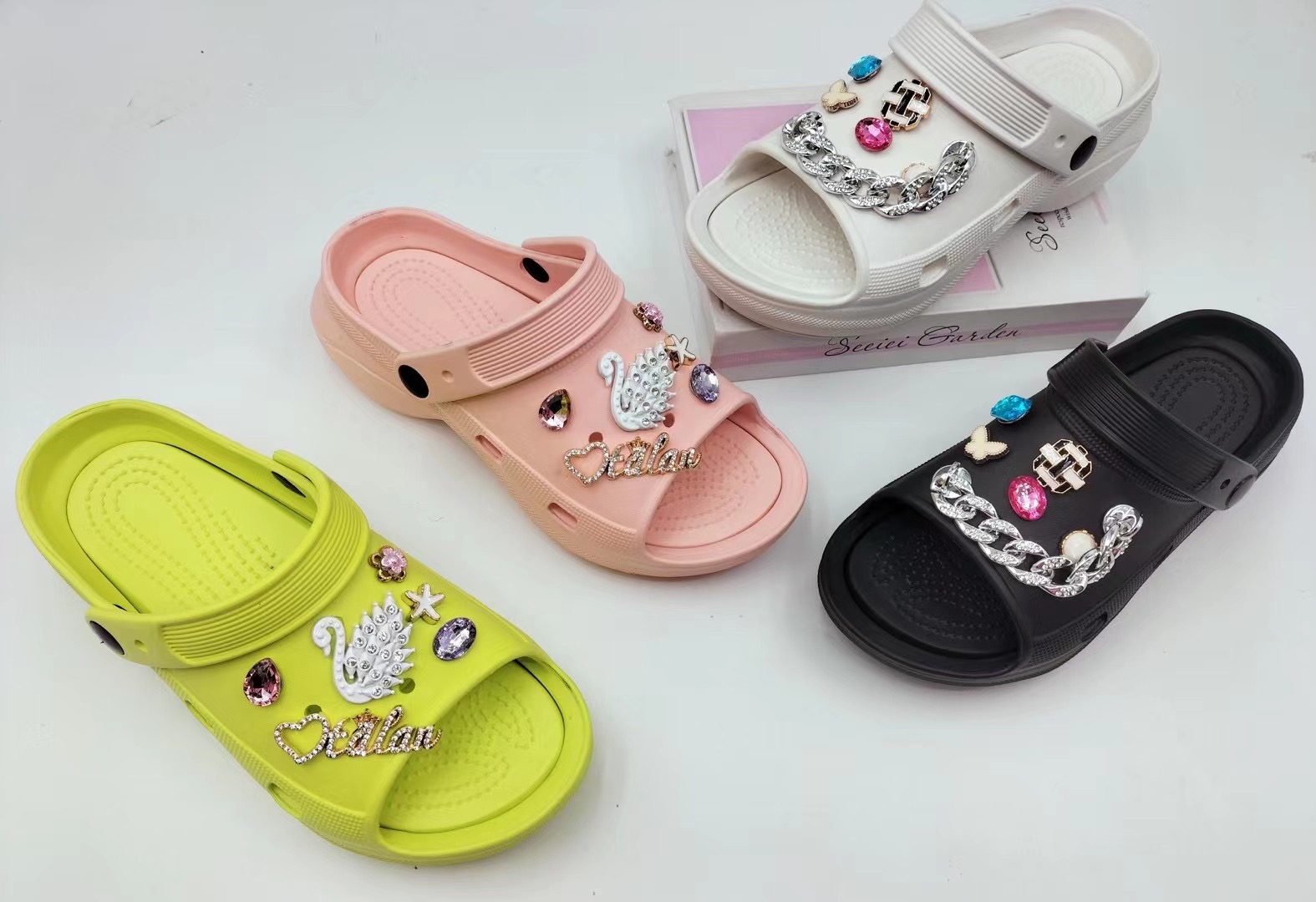 platform jelly sandals EVA Beach clogs,Clogs