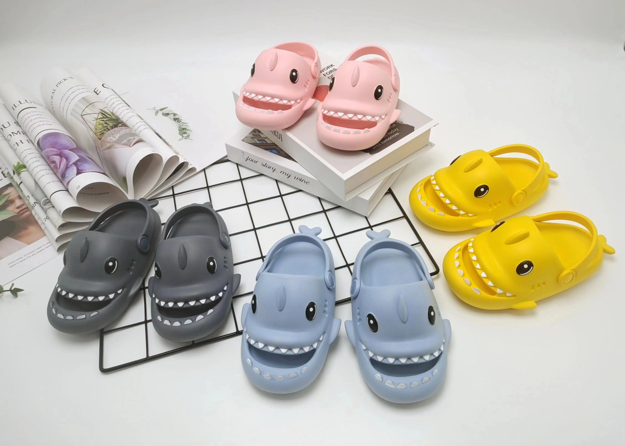 Shark Slide Shark Clogs Shark Slippers for Kids,Slippers
