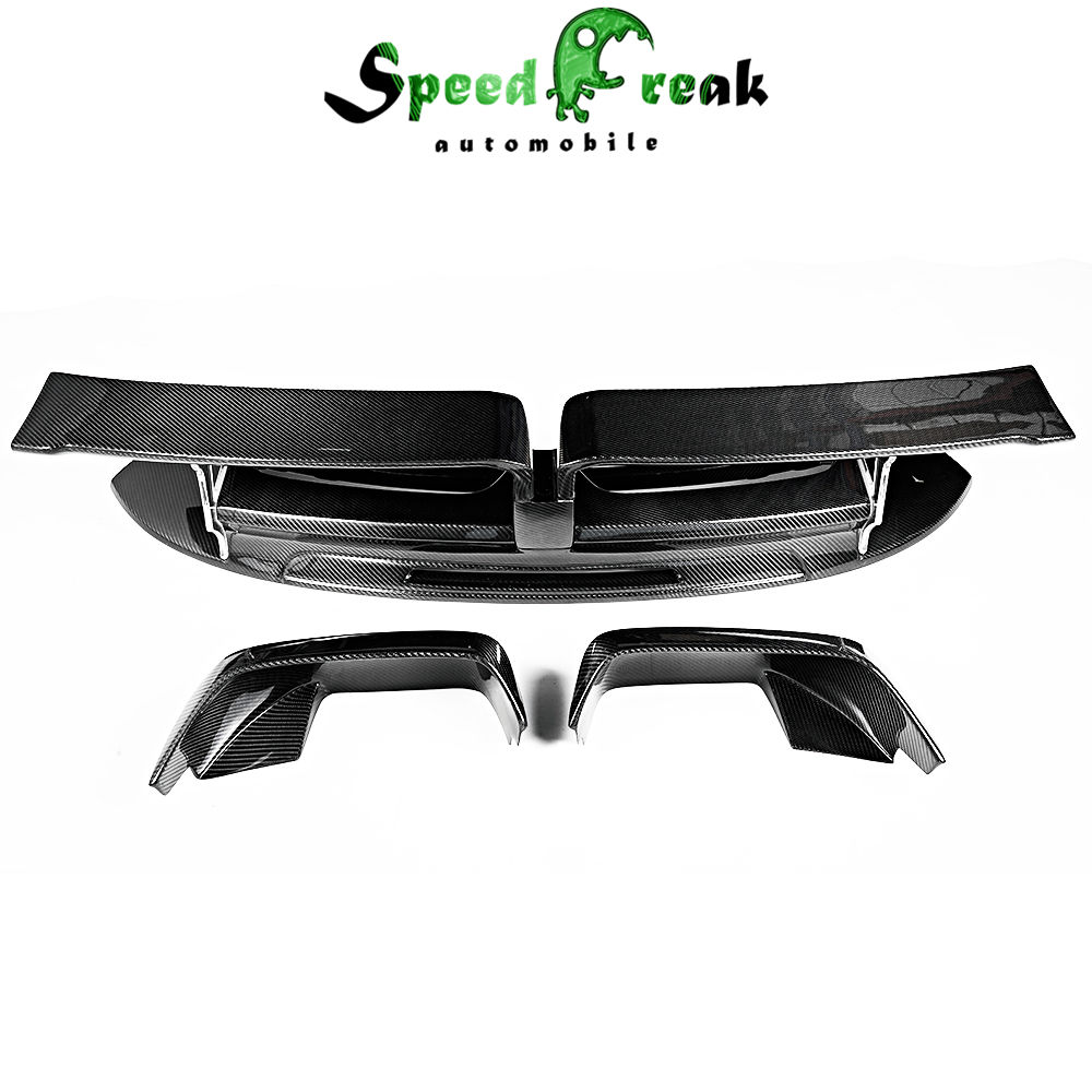 Techart Style Dry Carbon Fiber Rear Spoiler Wing For Porsche 911 992 ...