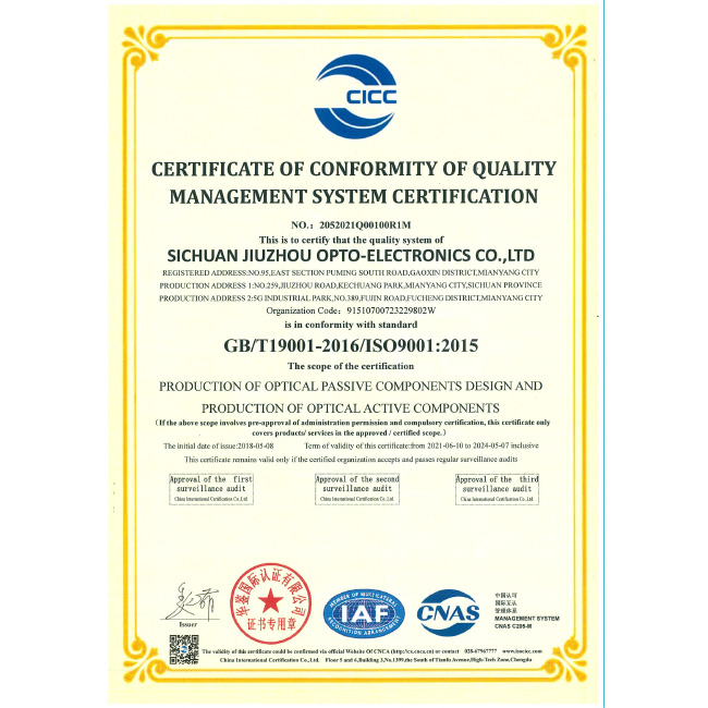 GPON ONU BOSA Receptacle Down1310 1.25G Up1490 2.5G - Jiuzhou