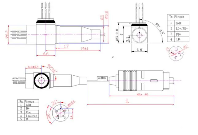 EPON ONU Pigtail BOSA