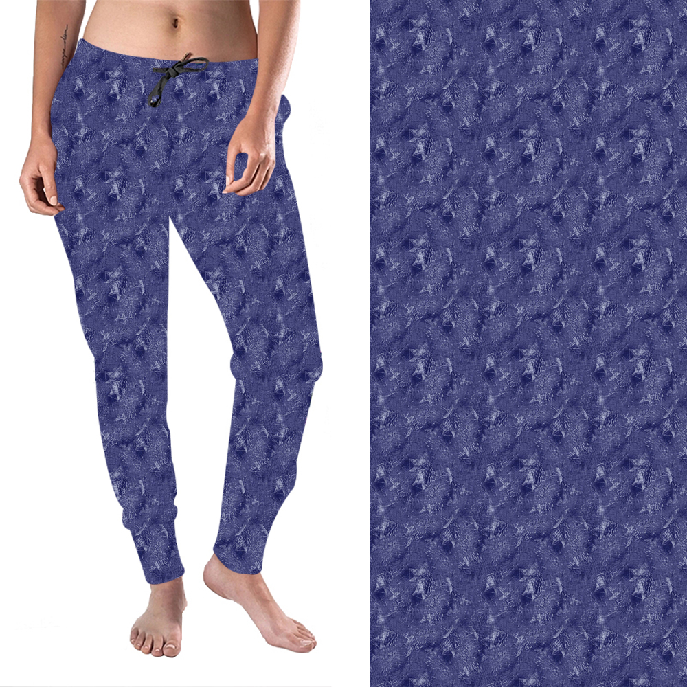 Navy background texture full jogger,Full Jogger