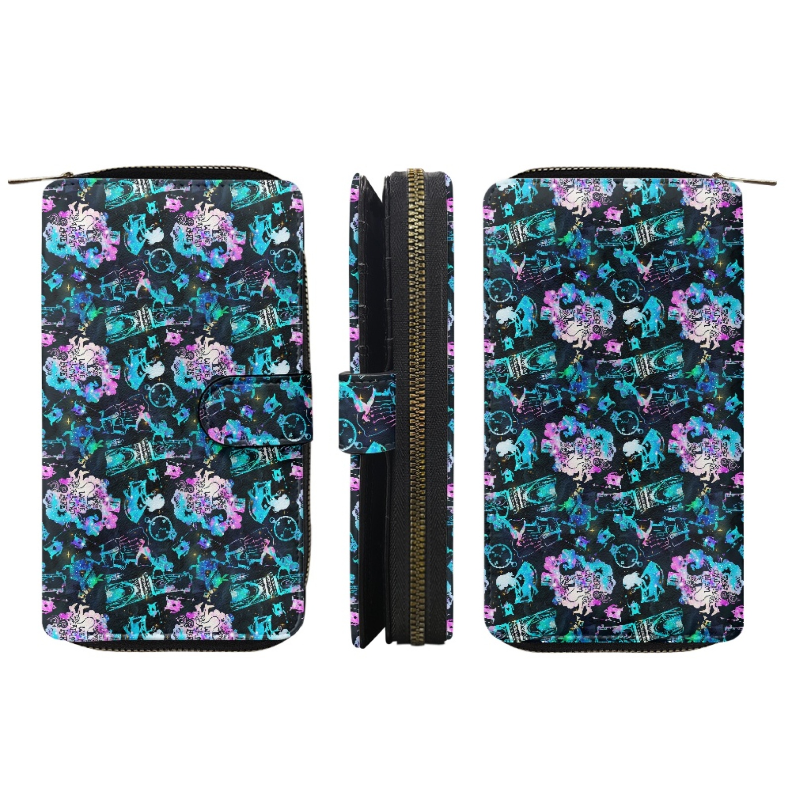 Long, clamshell wallet