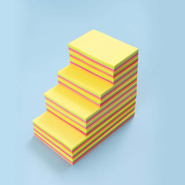 SingMart-stationery，Neon Color Sticky Notes 4 Colors 25Sheet Per Colors