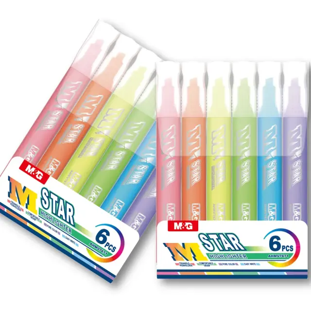 SingMart-stationery，Triangle Jumbo highlighter 6colors set，office ...