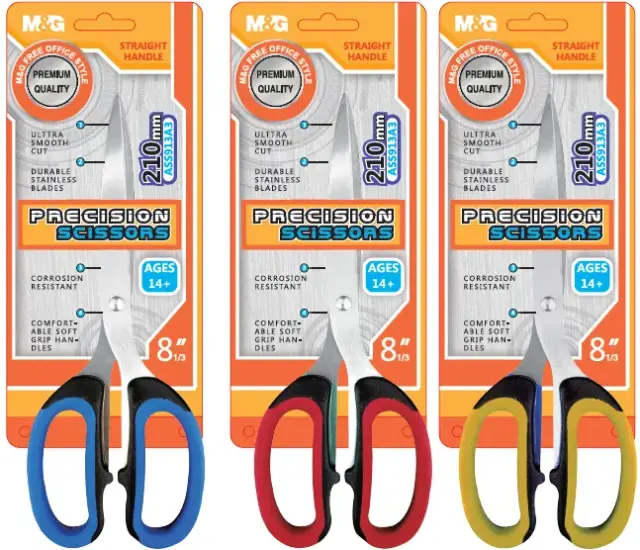 M&G Straight handle Office Scissors 170mm 195mm 210mm Try me package