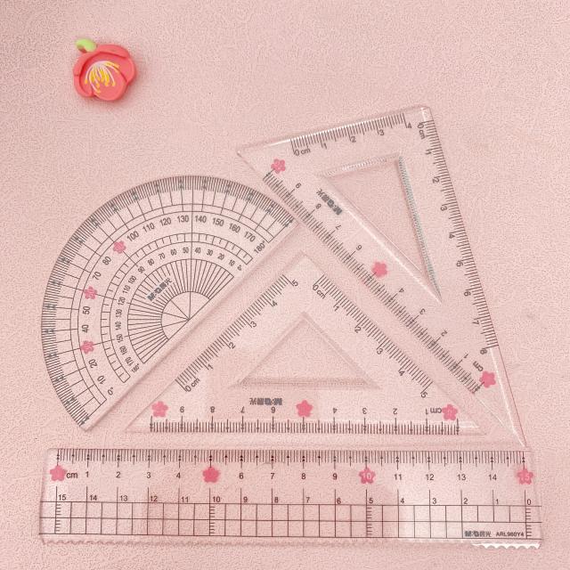 SingMart-stationery， Sakura Rain 15cm Ruler set School Stationery Supplies