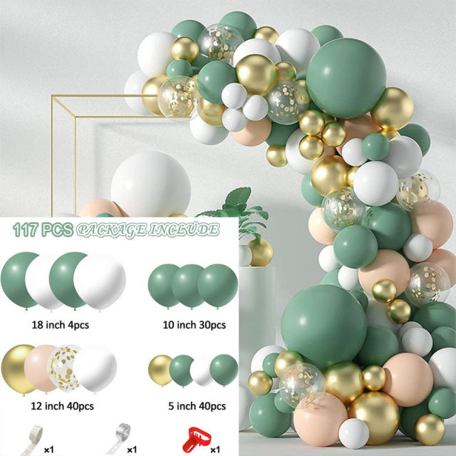 Arch Balloon chain Birthday party decoration balloon set Balloon chain ...