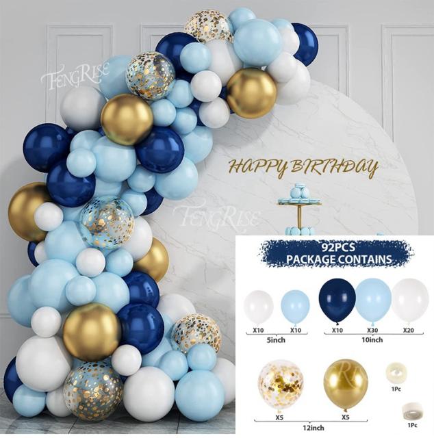 Arch Balloon chain Birthday party decoration balloon set Balloon chain ...