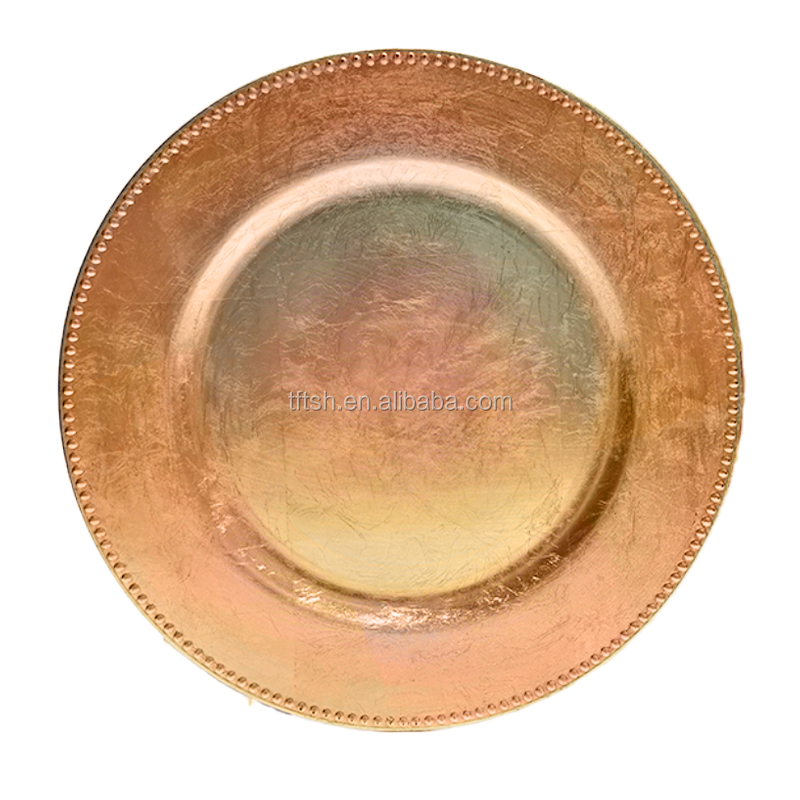 Gold Foil Charger Plates