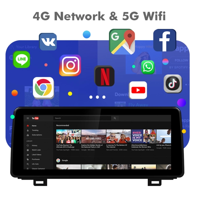 12.3 Inch upgrade Android 12 Apple Carplay Car Stero For HONDA/ACCORD 10th Generation 2018-