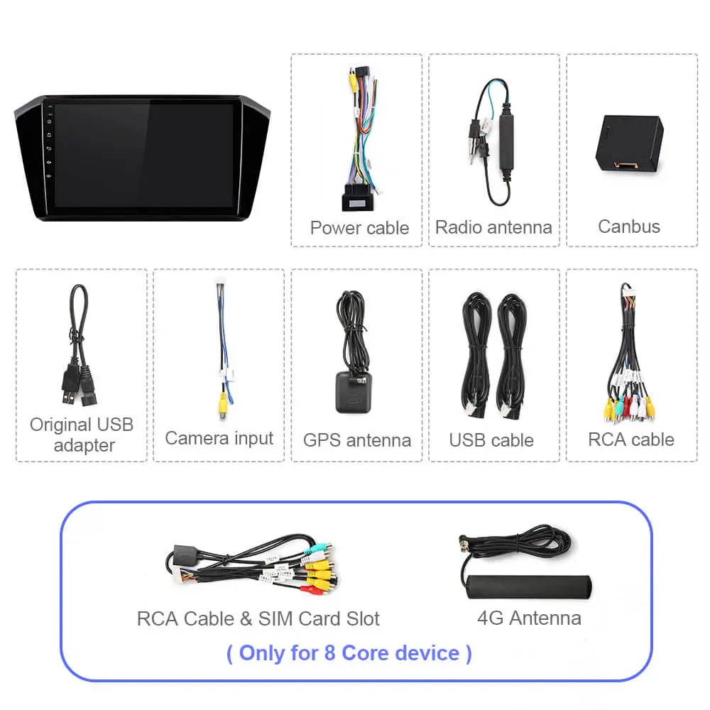 Upgraded Android 12 Auto radio Wireless Carplay For VW/Volkswagen ...