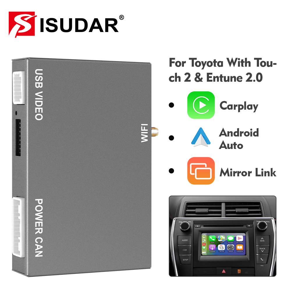 Wireless CarPlay & Android Auto Module Receiver Smart Box for Toyota ...
