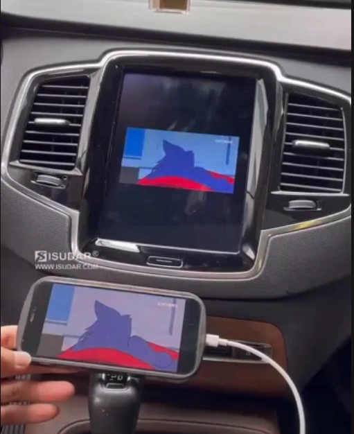 ISUDAR V2 Upgrade Sensus Full Screen Apple Carplay AA Kit Module for Volvo XC90/XC60/XC40/S90 ...