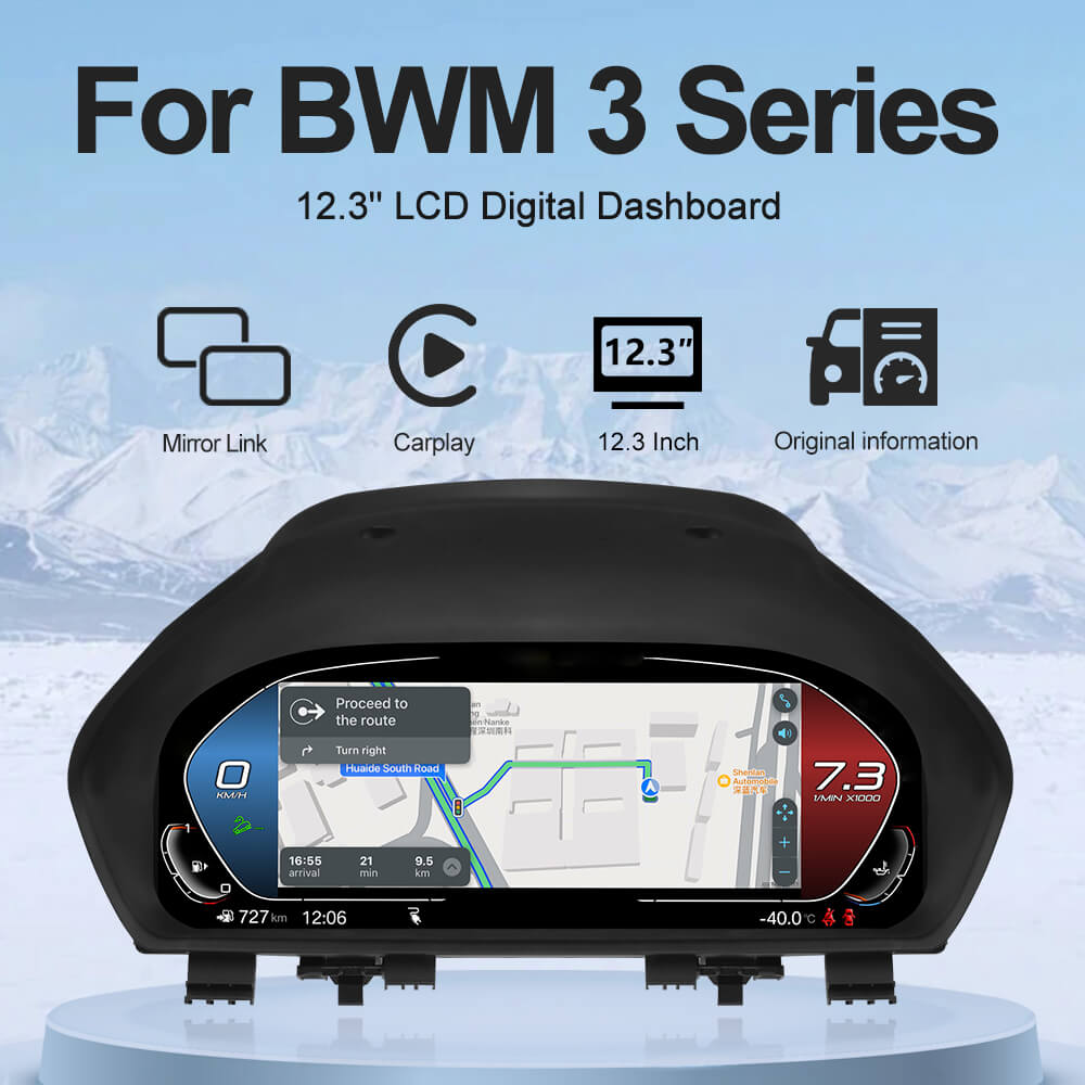 For BMW 3/4 Series F30/F31/F34/F35 Digital Carplay HUD dashboard ...