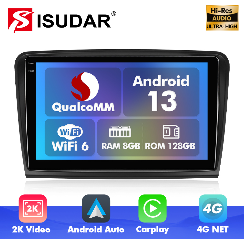 Q6 Qualcomm Android 13 For Volkswagen Skoda Superb 2008-201410" screen music car radio DSP ADAU