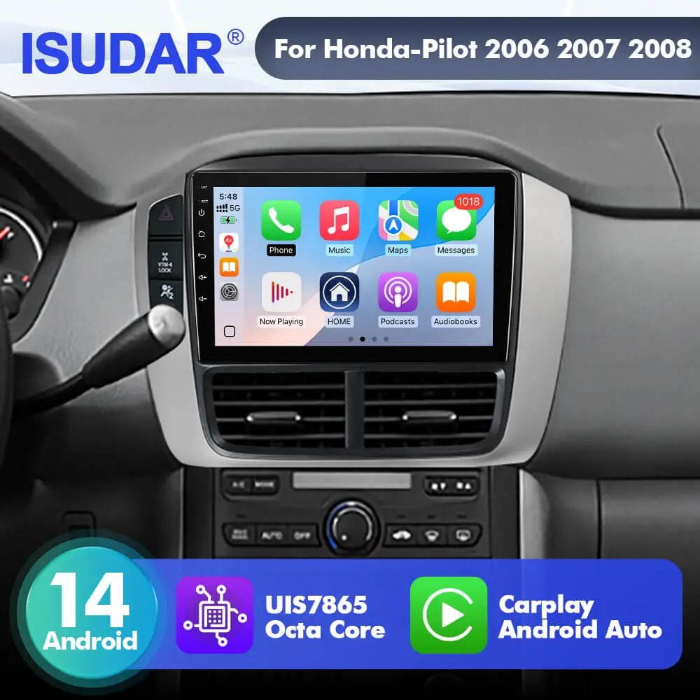 For Honda Pilot 2005-2008 Upgrade from T72 - T75 Android 14 UIS7865 Car ...
