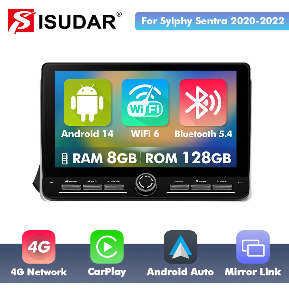 For Nissan Sylphy Sentra 2020-2022 Androd 14 10inch Angle Key 2.0 Touch ...