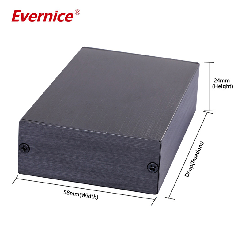 58*24mm-L Manufacturer Split Body Project Box Case Aluminum enclosure for