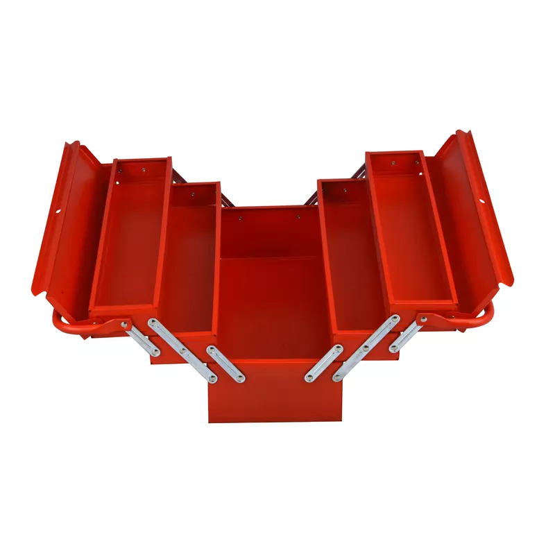 Protable 17" with 3 Layers and 5 Trays Folding Tool Box