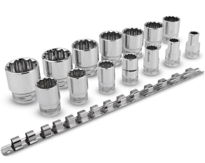 14pce 1/2" Drive 12 Point 3/8"-1-3/16" AF Imperial Socket Set,Socket ...