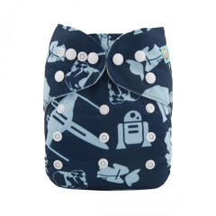 All In One Diaper with Pocket Sewn-in one 4-layer Bamboo blend insert ...