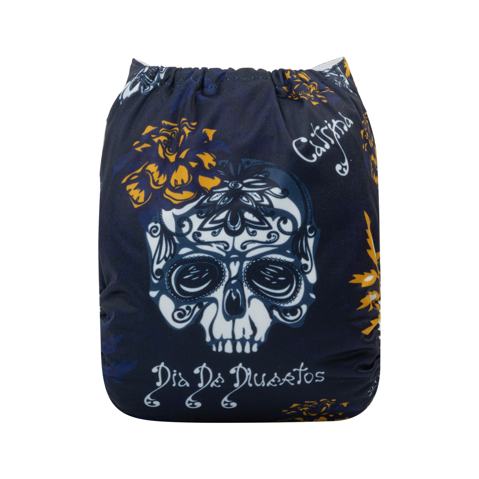 ALVABABY One Size Positioning Printed Cloth Diaper -Skull and leaves ...