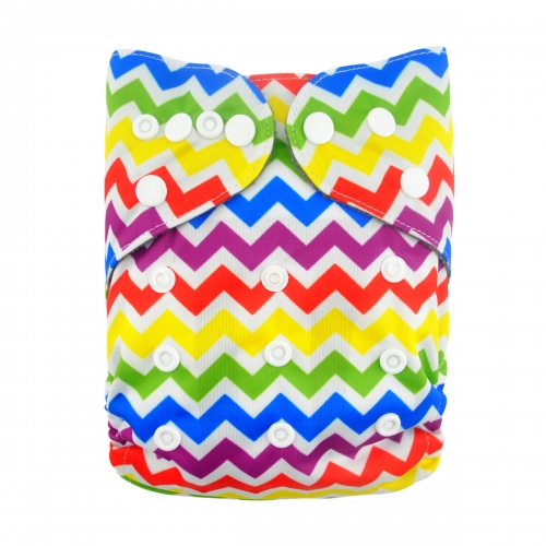 ALVABABY Bamboo Charcoal Cloth Diapers with Double Gussets and Tummy ...